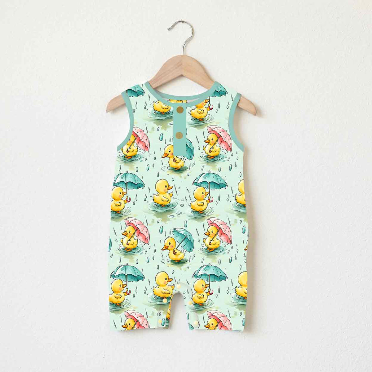 [Pre Sale] Fantasy Rainy Day Duckies - Bamboo Baby Tank Romper (EST SH ...
