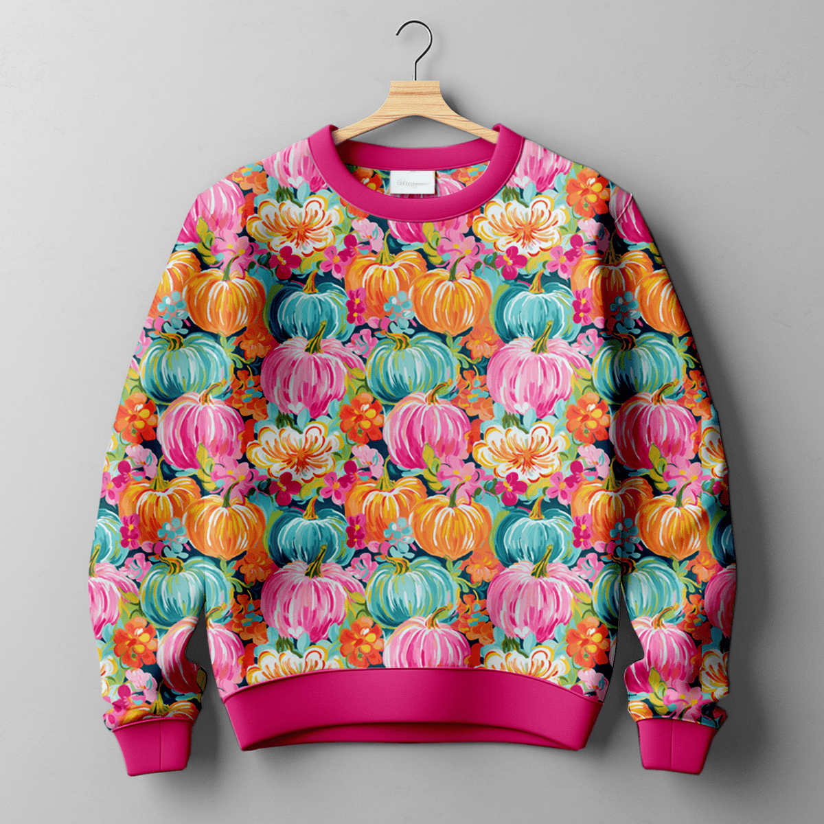 [Pre Sale] Fallin for Fall Preppy Pumpkins - Women's Crew Neck Sweatsh – Charlies Project Kids